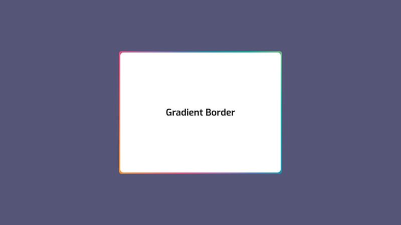 Gradient Border