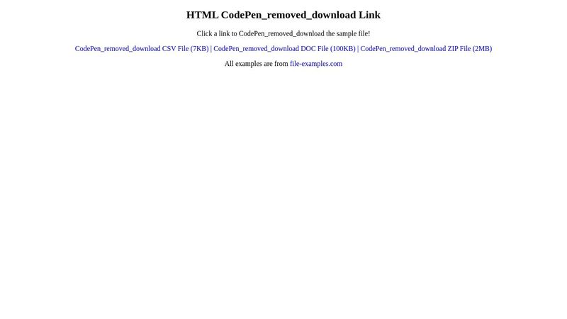 HTML Download Link