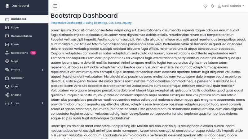 Dashboard (Fully Responsive)