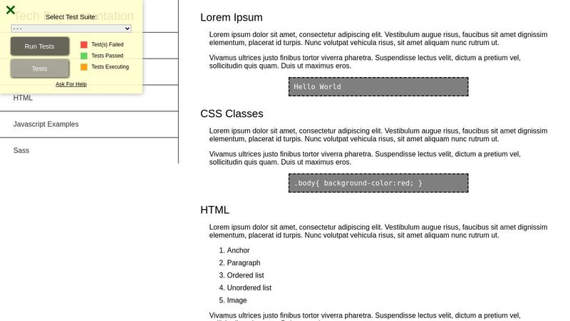 FreeCodeCamp - Technical Documentation Page