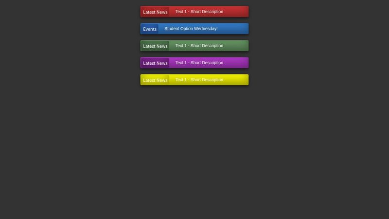 Pure CSS3 News Ticker