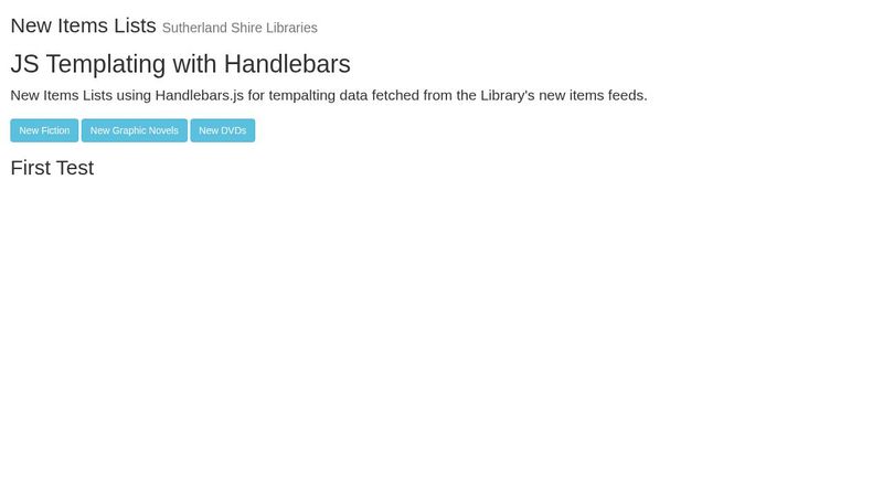 First steps with Handlebars.js
