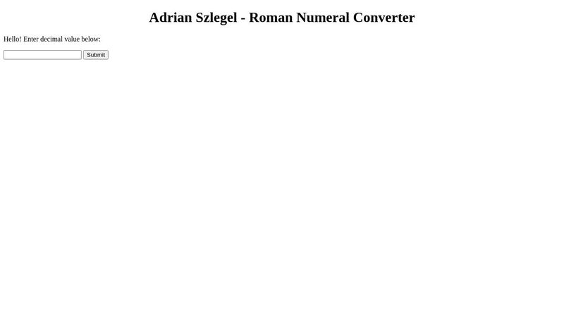 Roman Numeral Converter (Free Code Camp)