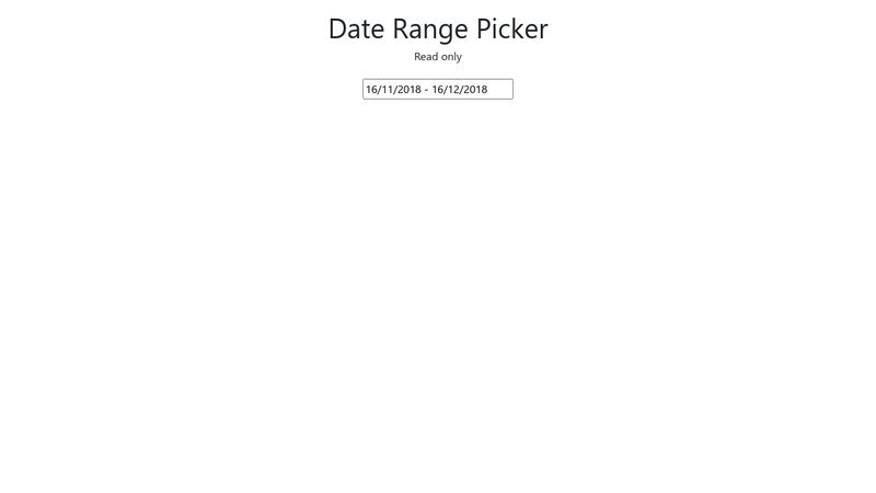 Date Range Picker