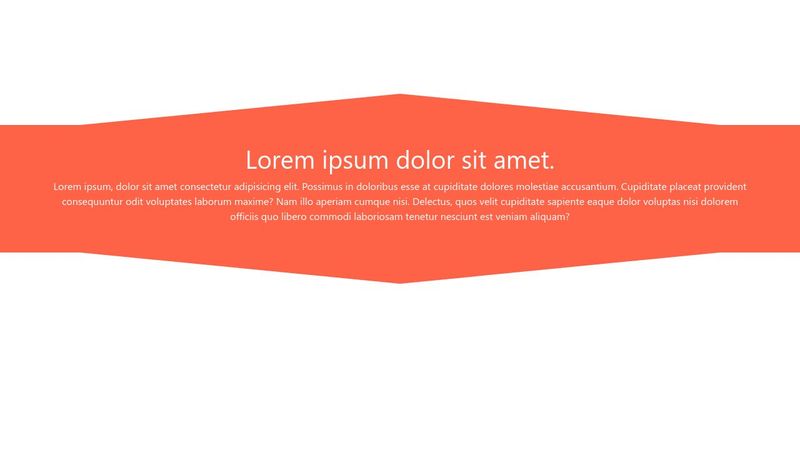 A CSS Box with Top and Bottom Triangle