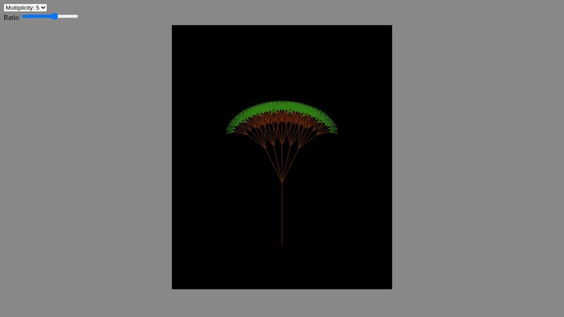 Animated fractal tree