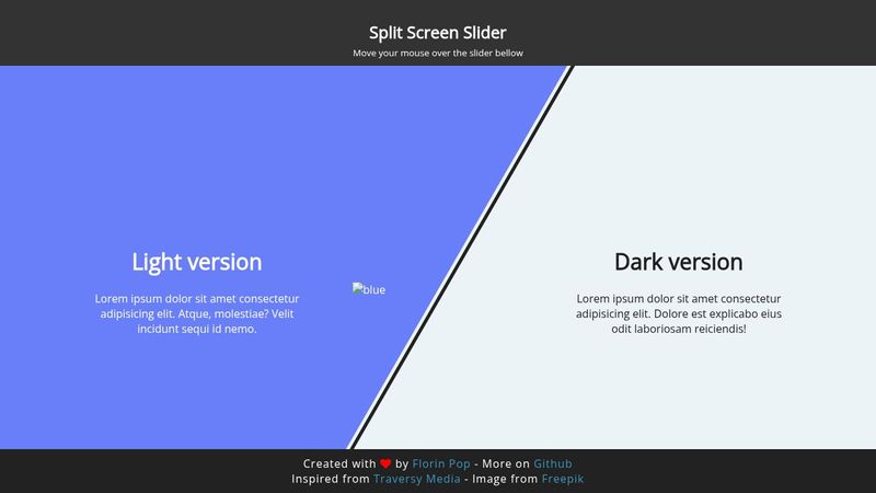 #016 - Split Screen Slider