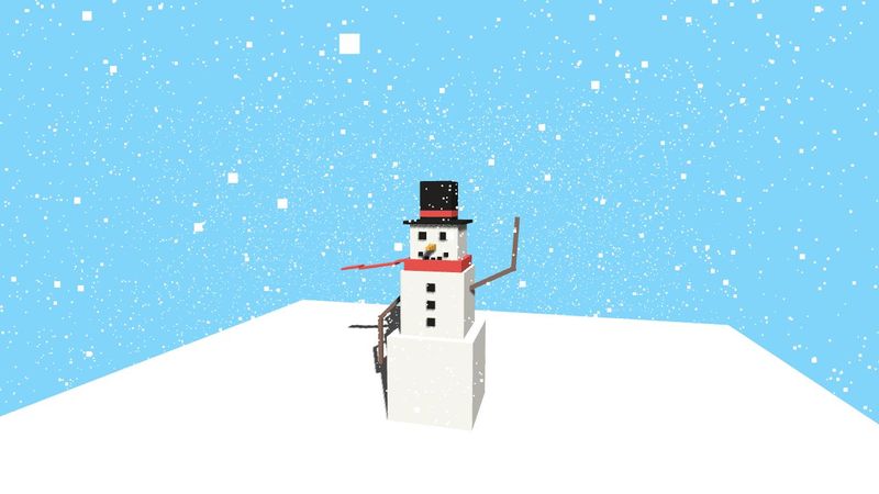 Three.js Snowman