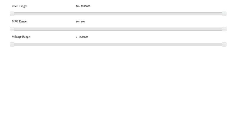 Basic jQuery UI Range Sliders