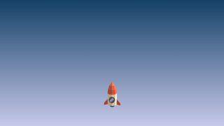 threejs space rocket