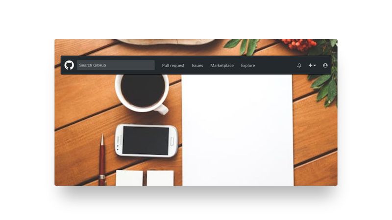 github navbar exercise, inspired by the medium article of Ohans Emmanuel