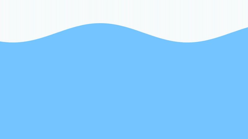 animated Wave & flying bird with canvas + javascript