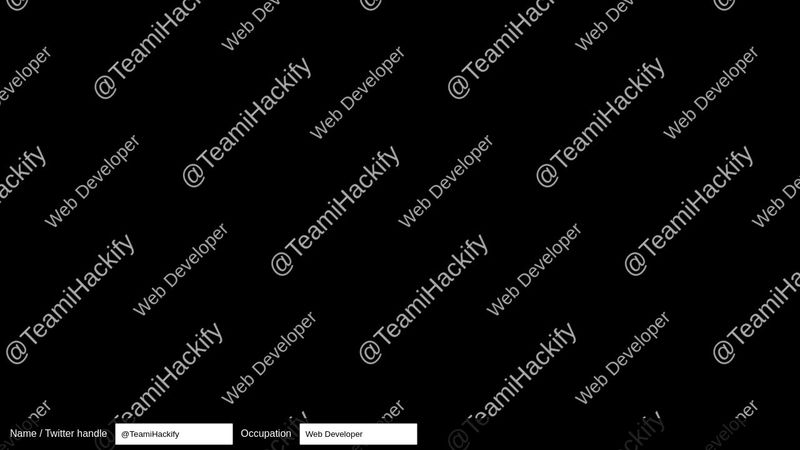 CSS Watermark generator