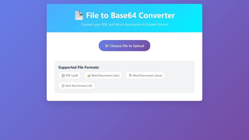 File to Base64 Converter