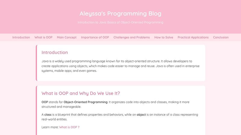 Introduction to Java