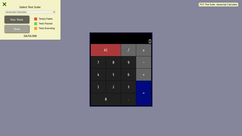 FCC: Javascript Calculator