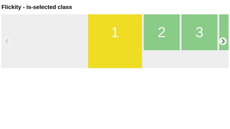 Flickity - is-selected class