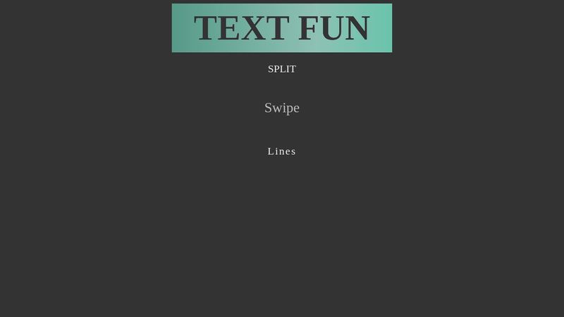 CSS TEXT ANIMATIONS