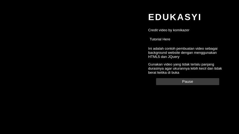 Background Full-Screen Video With HTML5 & Jquery