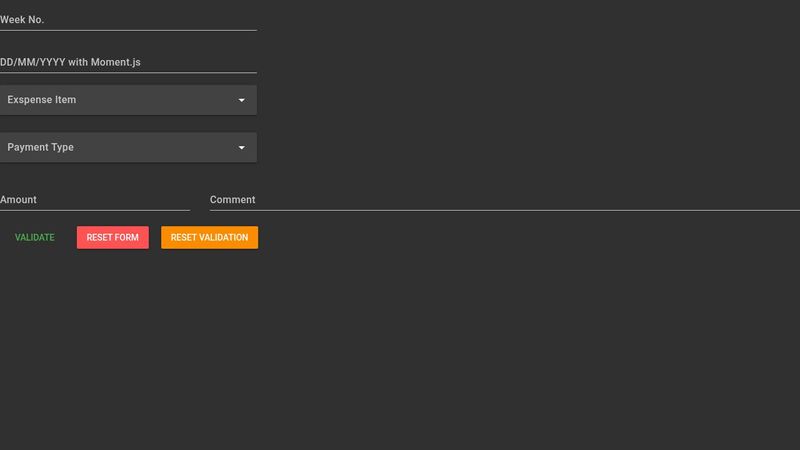 Vuetify Form Validation with submit & clear