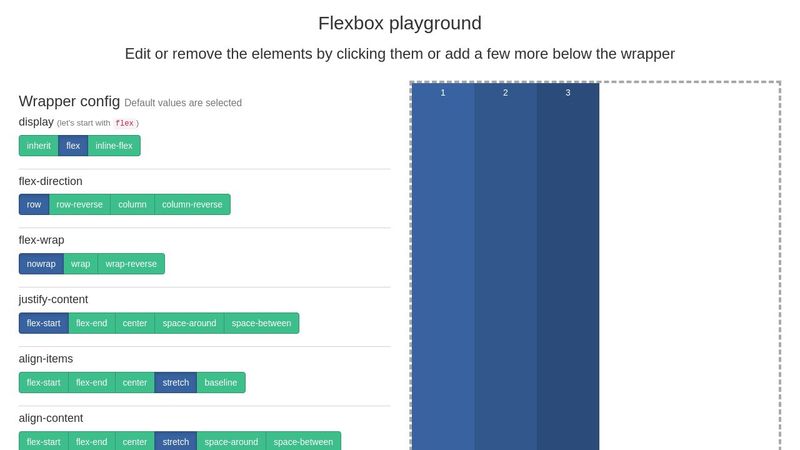 Flexbox @Toptal - Flexbox playground