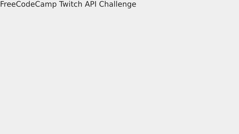 FCC Twitch API