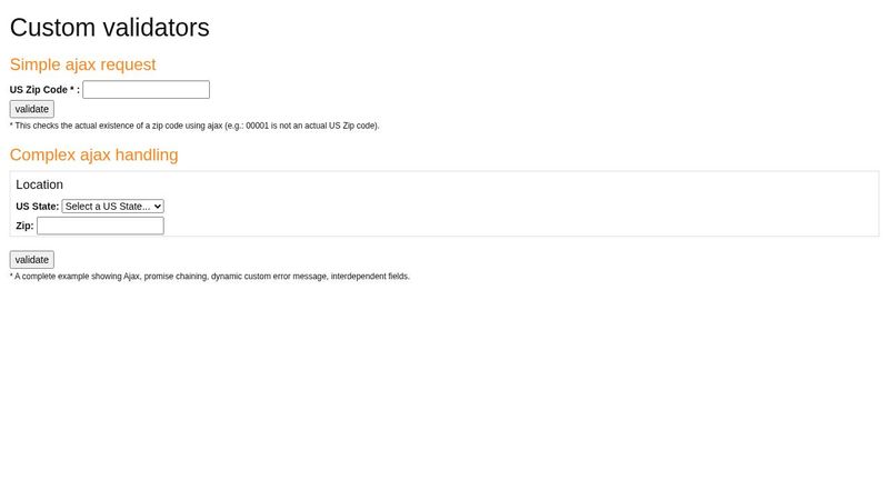 Parsley - Examples | Custom validator