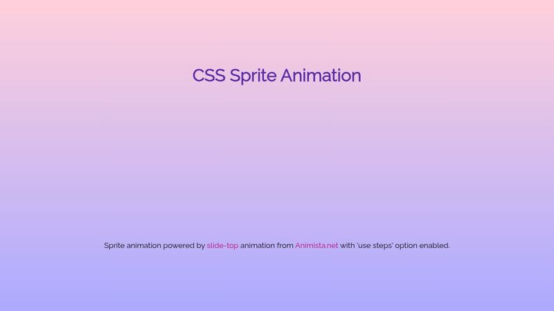 CSS Sprite Animation