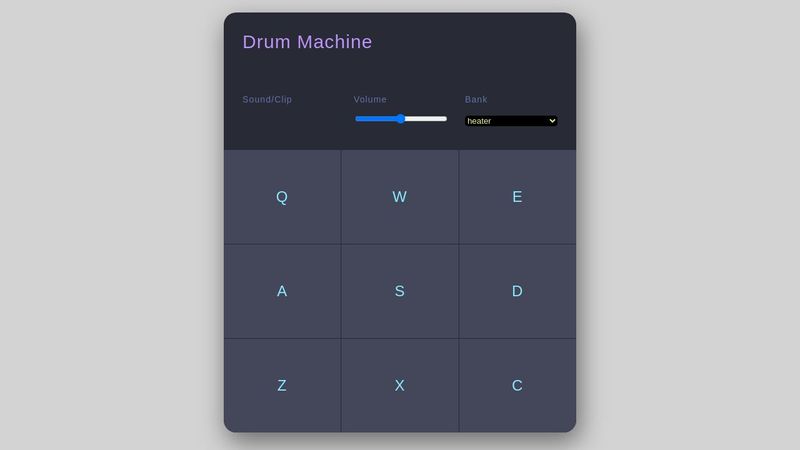 React Drum Machine