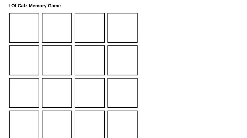 Simple memory game in JS
