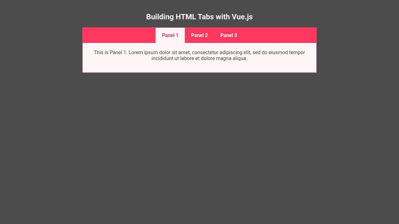 Building HTML5 Tabs with Vue.js