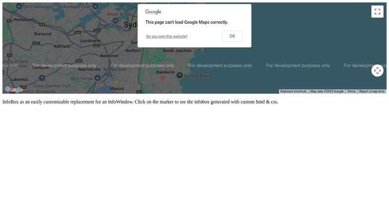 Customizable InfoWindow for Google Maps Marker Object