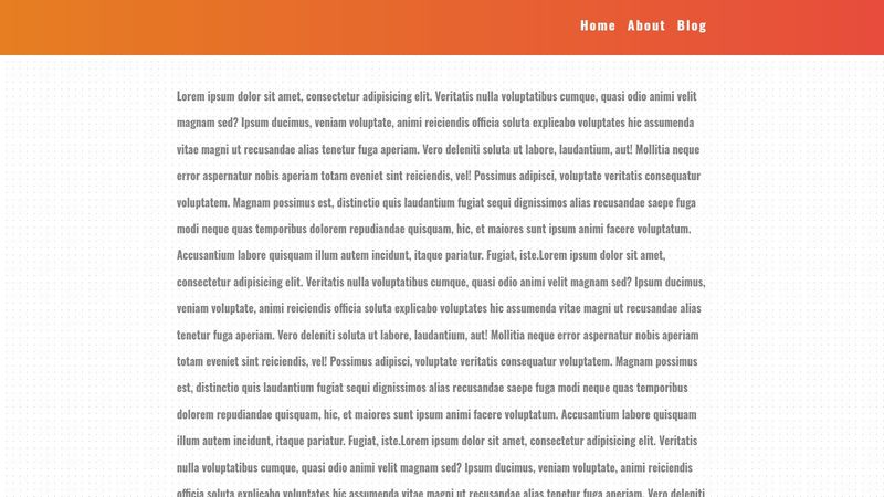 Smooth Auto-Hide Header Navigation