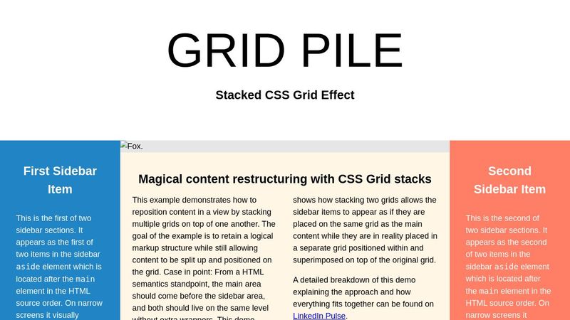 GRID PILE: Stacking CSS Grids for Impossible Layouts