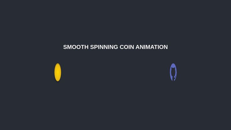 Smooth Spinning Coin Animation with CSS only