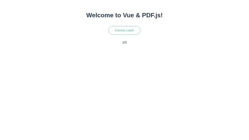 Vue & PDF.js - Canvas Layer
