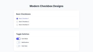 Modern Checkbox Collection