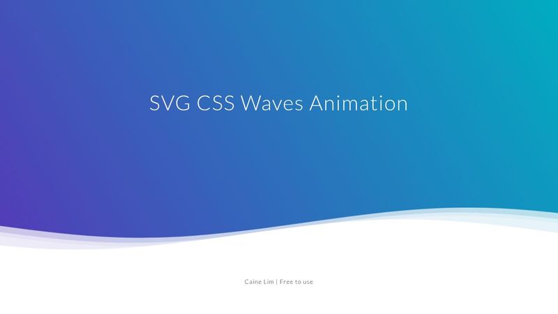 SVG CSS Waves Animation