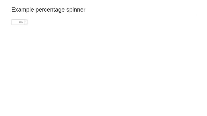 Bootstrap 3 input spinner