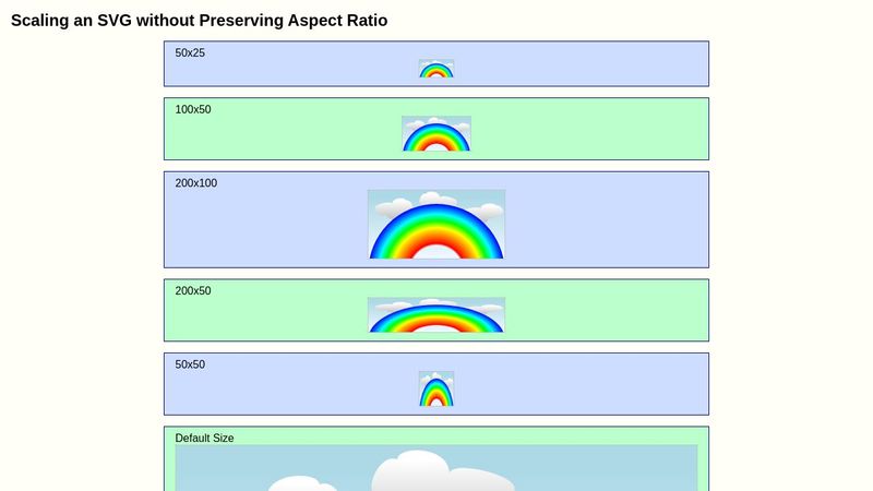 Flex-Scaling SVG Using preserveAspectRatio="none"