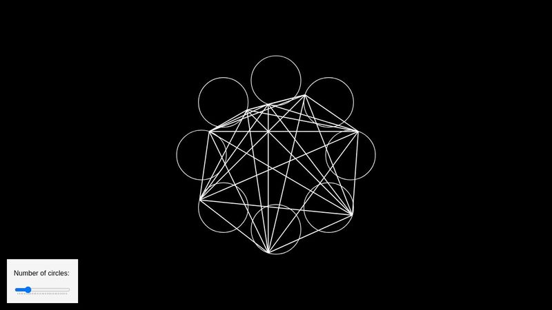 Lines connecting circles (SVG + JS)