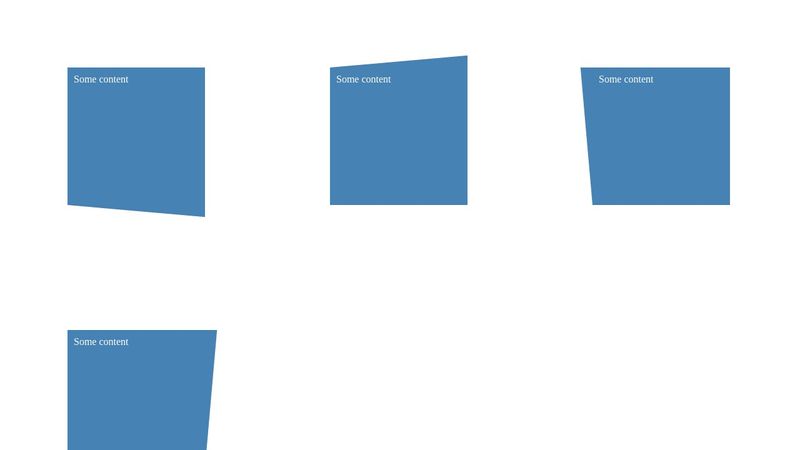 Boxes with a skewed side (CSS only)