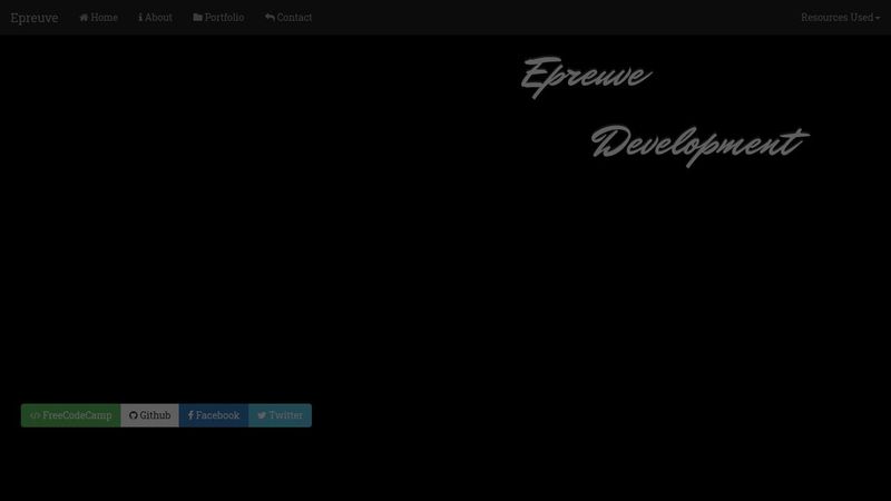 Free Code Camp Profile Page