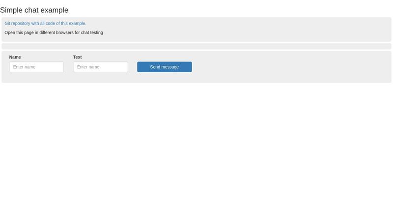 CppComet chat example