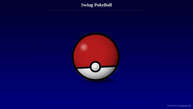 [CSS] Swing PokeBall