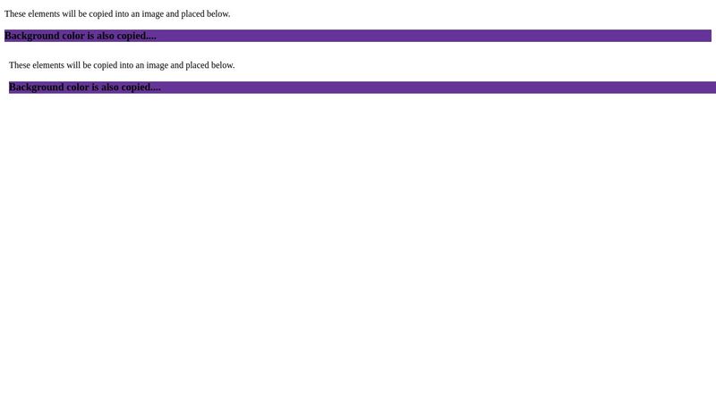Canvas screenshot web page html2canvas