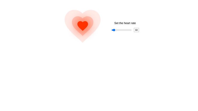 Heart beat animation(CSS animation + JS)