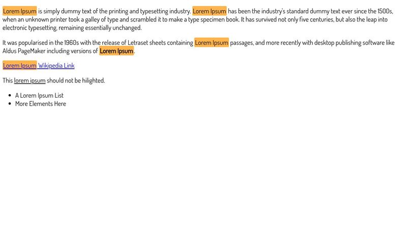 jQuery :contains Selector