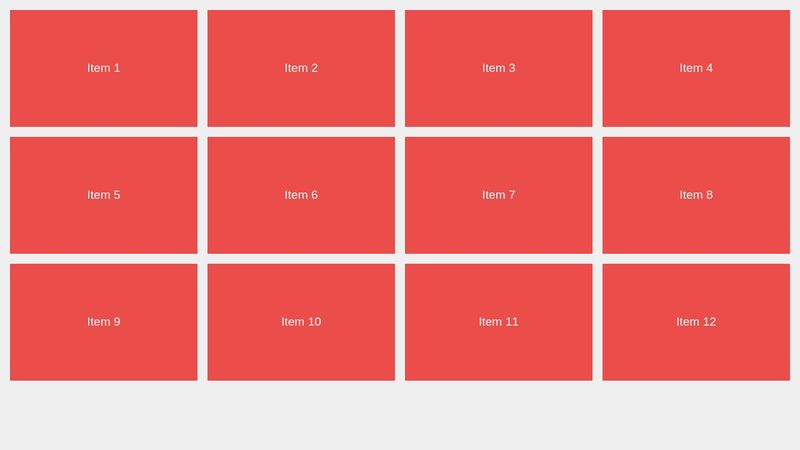 Responsive grid layout: Example 1