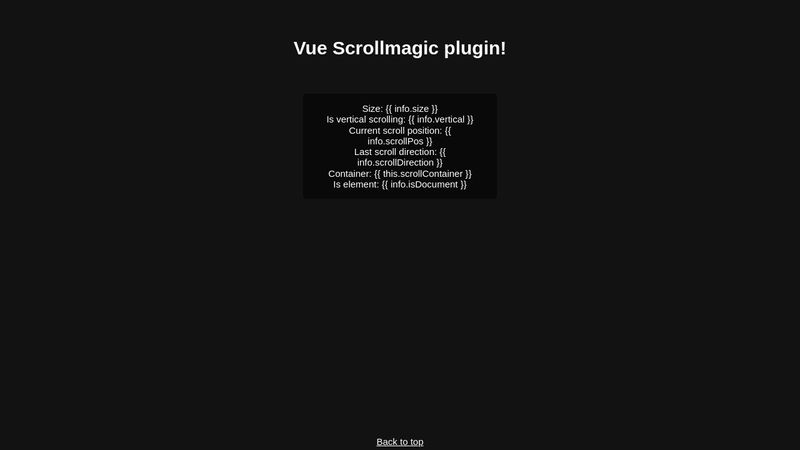 Scrolling Example- Using Custom Directives in Vue